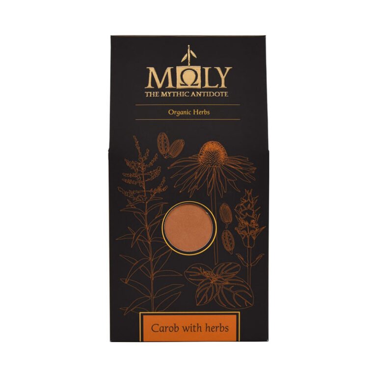 Premium Carob with Herbs Blend from Greek Mountains - Moly.gr